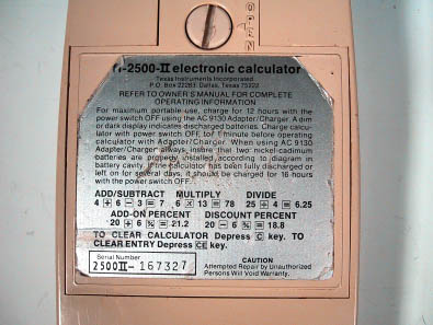 Texas Instruments TI-2500 II